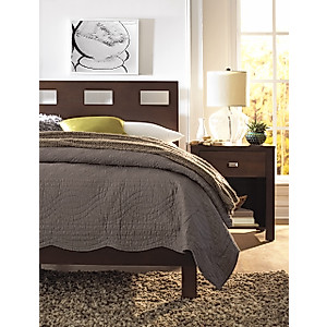Modus Furniture Solid-Wood Bed, California King, Riva - Chocolate Brown