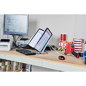 DURABLE Desktop Reference System, 10 Double-Sided Panels, Letter-Size, Black, INSTAVIEW Design (561201)