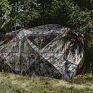 Barronett Blinds BE650BW Beast Pop Up Portable 6 Person Hunting Blind, Bloodtrail Backwoods Camo