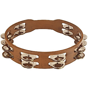 Sawtooth 10" Tambourine, Dark Stain
