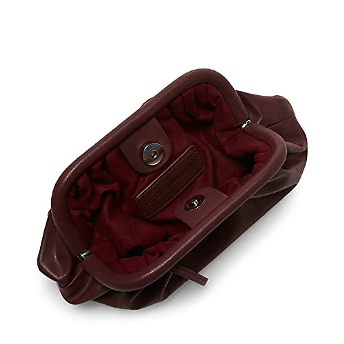 Steve Madden womens Steve Madden Nikki Clutch Crossbody, Burgundy, One Size US
