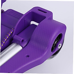 VILLCASE 1PC Folding Luggage cart Aluminum Hand Truck Collapsible Shopping cart Foldable Luggage cart Foldable Trolley cart Lug Trolley Hand Cart Travel Trolley case Aluminum Alloy Purple