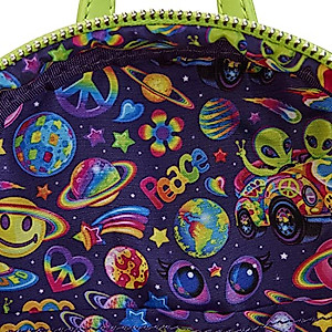 Loungefly Lisa Frank Cosmic Alien Ride Glow Mini Backpack