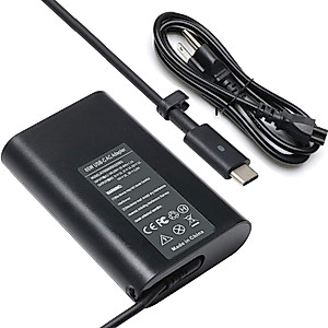 65W Type C USB-C Charger for Dell XPS 13 9350 9360 9365 9370 9380 12 9250 Latitude 7275 7370 5175 5285 5290 7390 2in1 LA65NM170 HA65NM170 02YK0F 0M1WCF LA45NM150 0HDCY5