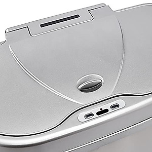 Amazon Basics Automatic Hands-Free Stainless Steel Trash Can - 70-Liter, 2 Bins