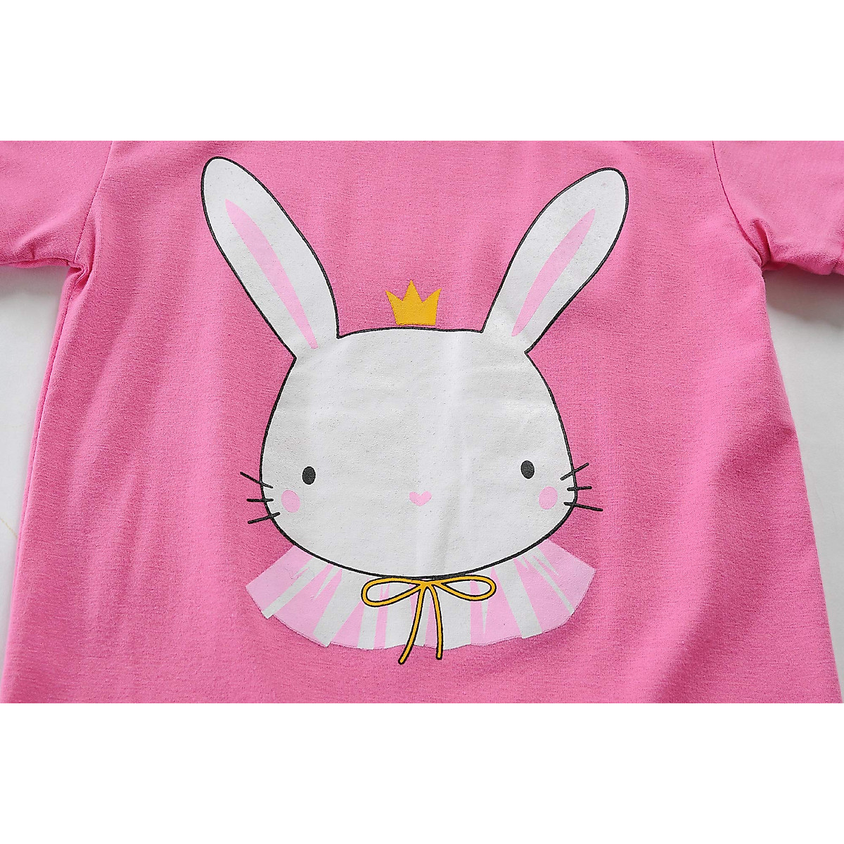 Little Girls Pajama Cute Rabbit Pjs Cotton Summer Short Sets Toddler Pjs Clothes Size 4t 5t