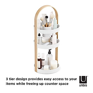 Umbra Bellwood Cosmetic Organizer (White-Natural)