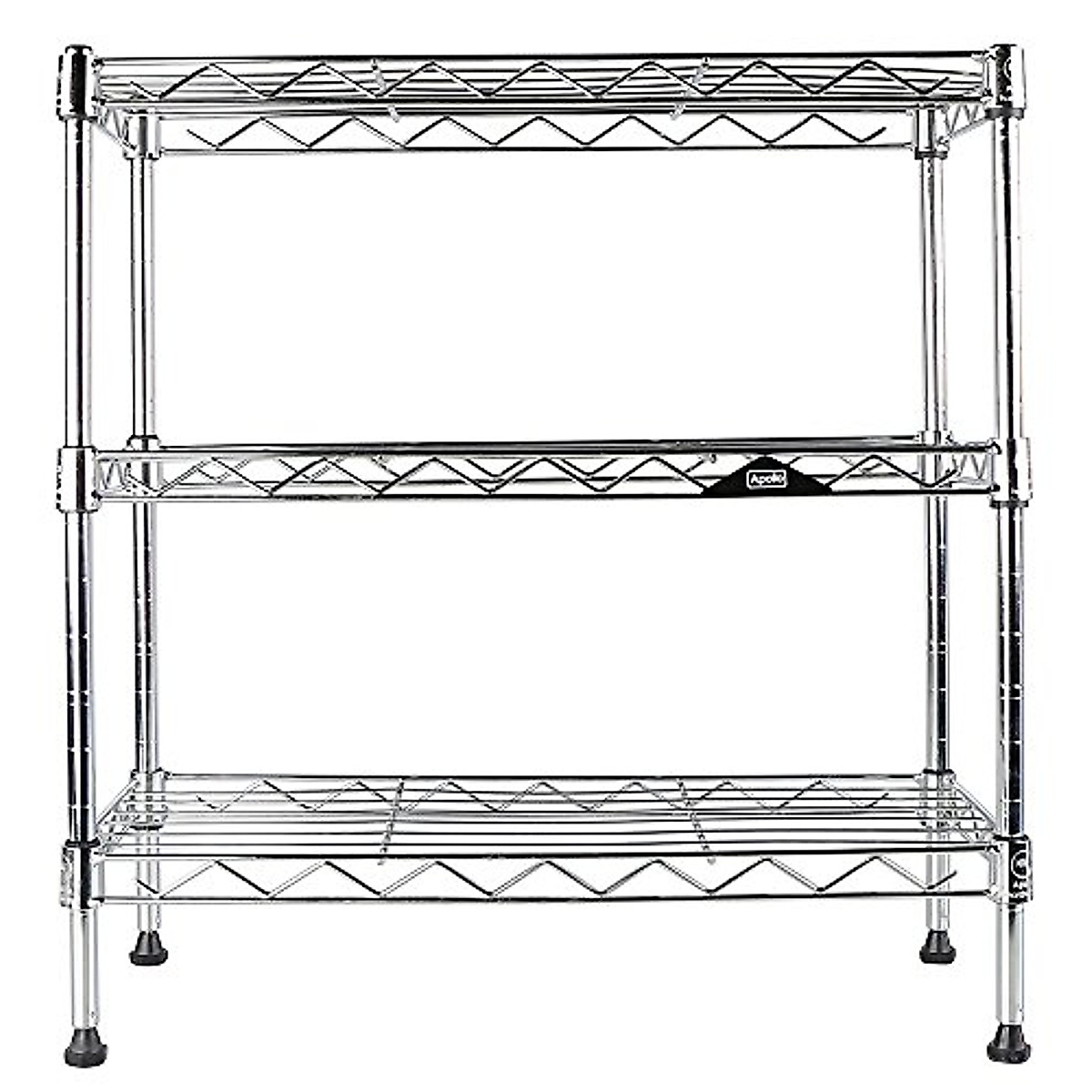 Apollo Hardware Chrome 3-Shelf Wire Shelving 7.5"x17.5"x16.5"