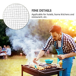 Cabilock Grill Net Bbq Grates Replacement Bbq Wire Mesh Stainless Steel Grill Grate Stainless Steel Bbq Grill Baking Rack for Oven Grill Rack Cooling and Baking Rack Component Barbecue