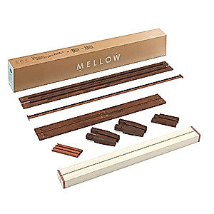 Mellow Naturalista Classic 12 Inch Solid Wood Platform Bed with Wooden Slats, Cal King, Espresso