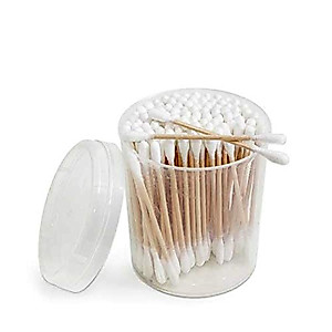 100% Pure Cotton Swabs - 100 Count (w/Container)