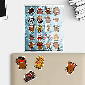 20 Pcs Stickers Pack Domo Colorful Vinyl Waterproof Aesthetic for Laptop Water Bottle Bumper Car Bike Luggage Guitar Skateboard
