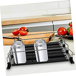 FUNOMOCYA 3pcs Drink Pusher A Vending Machine Mini Vending Machine Fridge Can Dispenser Drink Pusher Machine Shelf Drink Puller Beverage Shelf Glide Soda Bottle Abs Ball Freezer Organizer