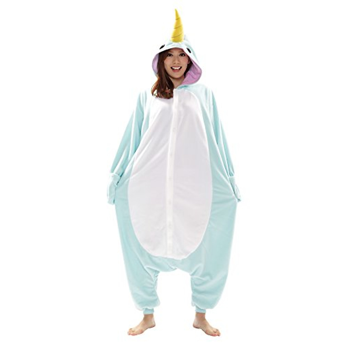 Narwhal Kigurumi - Adult Costume Blue