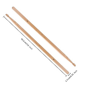 5A Drumsticks, AIEX 3 Pair Drum Sticks Classic Maple Wood Drumsticks Wood Tip Drumstick for Students and Adults (with Waterproof Bag)