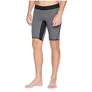 adidas Men's Training Alphaskin Sport Short Tights, Dark Grey Heather/Black, Small