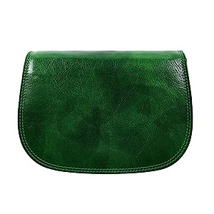 Time Resistance Leather Cross Body Bag for Women Shoulder Bag Messenger Purse (Green) - Gift Box Included