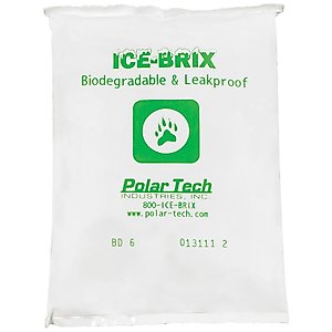 ICE-BRIX Leakproof Cold Packs, 5 1/2" x 4" x 3/4", Food Safe (Case of 96)", White