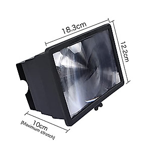 YACSEJAO Phone Screen Magnifier Foldable Holder Stand Anti-Blue Light Mobile Phone Screen Enlarger Mobile Phone 3D Magnifier Projector Screen for All Smartphones