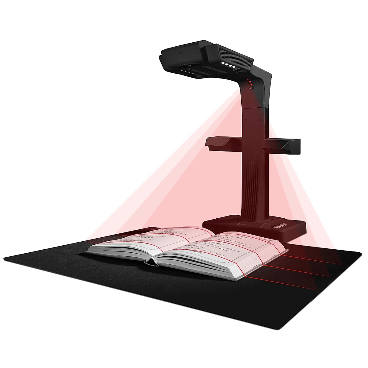 CZUR ET18 Pro Professional Document Scanner, 2nd Gen Auto-Flatten & Deskew Tech, 18MP HD Camera, Capture A3, 186 Languages OCR, Convert to PDF/Searchable PDF/Word/Tiff/Excel, Run On Windows & MacOS