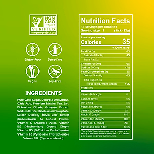 Liquid I.V.® Hydration Multiplier® +Energy - Lemon Ginger - Hydration Powder Packets | Electrolyte Powder Drink Mix | Convenient Single-Serving Sticks | Non-GMO | 1 Pack (14 Servings)