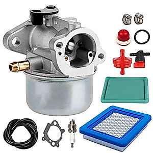 799868 Carburetor with Air Filter Spark Plug Tune Up Kit Compatible with Briggs & Stratton Craftsman 694882, 698444,498254, 798170, 498170, 49-817-0, 497347, 498966 and 497314.4-7 hp Engines
