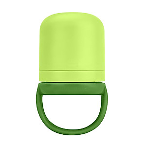 green sprouts Sprout Ware Plant-Plastic First Foods Feeder Made from Plants, Encourages Self-Feeding, Soft Silicone Bulb, Green