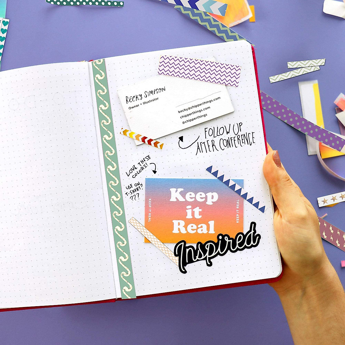 NANYNNU Cute 48 Rolls Washi Tape Set,Foil Gold Thin Decorative Masking Washi Tapes,3MM Wide DIY Paper Tape for DIY Craft Scrapbooking Gift Wrapping Planner