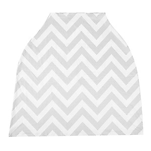 Breathable Multifunctional Infant Carseat Canopy, Baby Car Seat Cover, Soft for Taking as Baby Apron Girls Baby Blanket Boys(Gray Ripple Girl))