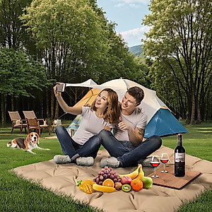 HTRCIH Porch Swing Cushions for Outdoor Furniture, Waterproof Outdoor Swing Cushions 3 Seater, 4" Thick Outdoor Swing Seat Cushion with Ties for Porch, Patio, Outdoor, Backyard and Garden