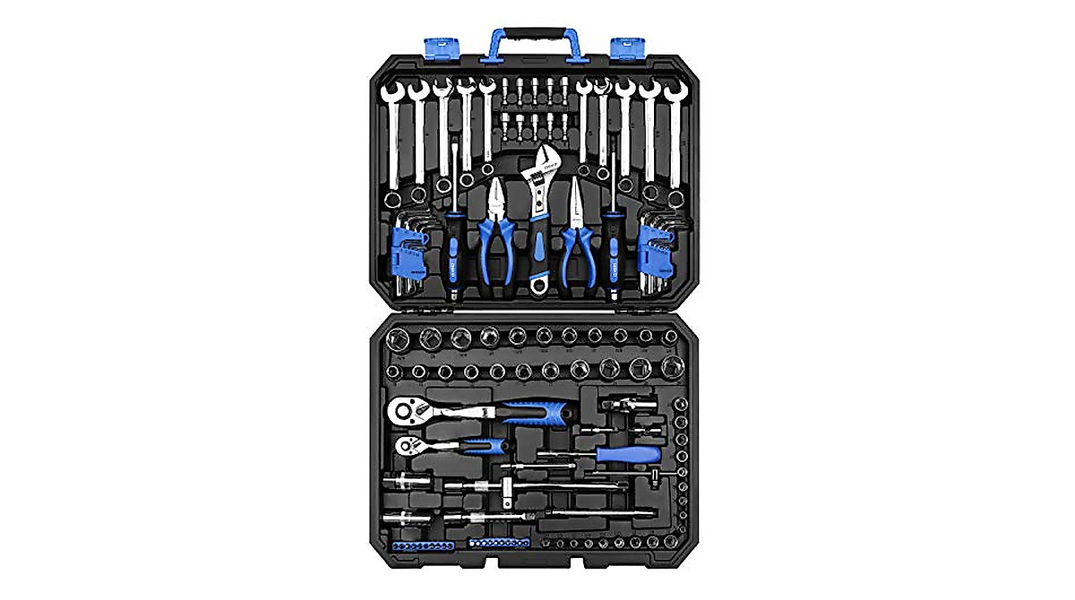 DEKOPRO 118 Piece Tool Kit for Auto Repair