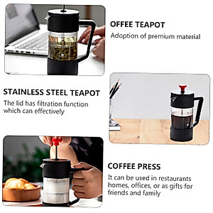 SECFOU French Coffee Press Teapot for Coffee Camping Coffee Pot Concentrated Coffee Camping Coffee Makers Espresso Pitcher Espresso Ground Espresso Coffee 304 Stainless Steel