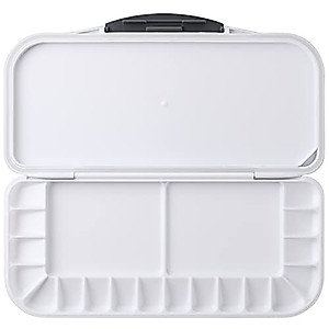 Mr. Pen- Airtight Watercolor Palette, 18 Wells and 2 Mixing Areas, Watercolor Palette with Lid, Watercolor Palette, Paint Pallet with Lid, Empty Watercolor Palette, Paint Palette, Folding Paint Tray.
