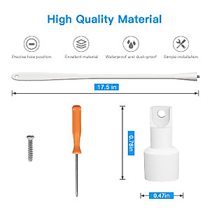 oioaahkeo Baby Monitor Mount for ANMEATE Baby Monitor SM24, GoodBaby UU24 and Babysense V24US Video Baby Monitor(NOT Included) No Drill