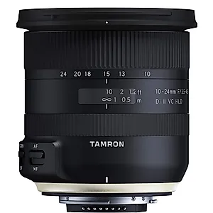 Tamron 10-24mm F/3.5-4.5 Di-II VC HLD Wide Angle Zoom Lens for Nikon APS-C Digital SLR Cameras Black