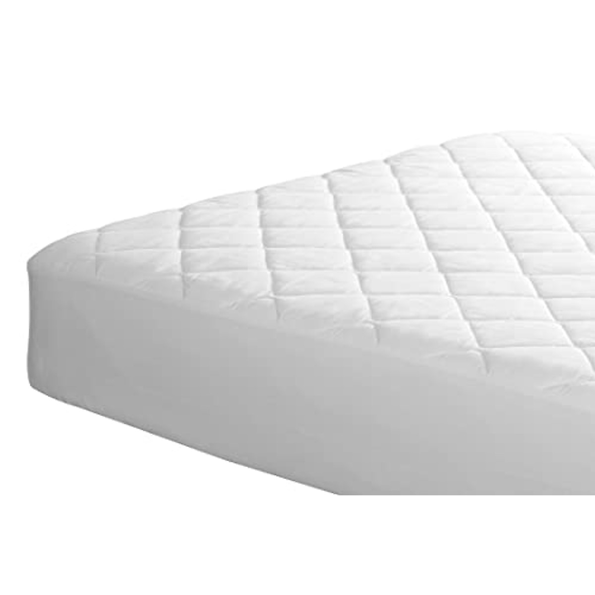 Zoyer Quilted Mattress Pad - Quilted Mattress Cover Deep Pocket Stretches Up to 16 Inches Deep, Fitted Sheet Mattress Topper - Twin