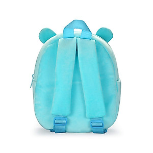 KTKA Cute Toddler Backpack Stuffed Cartoon Animal Mini Schoolbag For Boys And Girls (Blue owl)