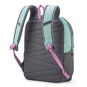 High Sierra Outburst 2.0 Carry-On Daypack Book Bag with Padded Laptop Tablet Sleeve, 360 Degree Reflectivity, Fits Most 15.6" Laptops, 28L, Sky Blue/Iced Lilac