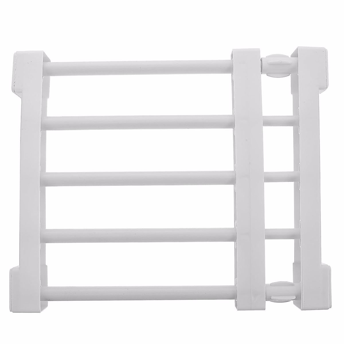 Expandable Closet Tension Shelf Rod: Heavy Duty Storage Rack Adjustable Organizer DIY Divider Separator Separator for Cabinet Wardrobe Cupboard Kitchen Bathroom