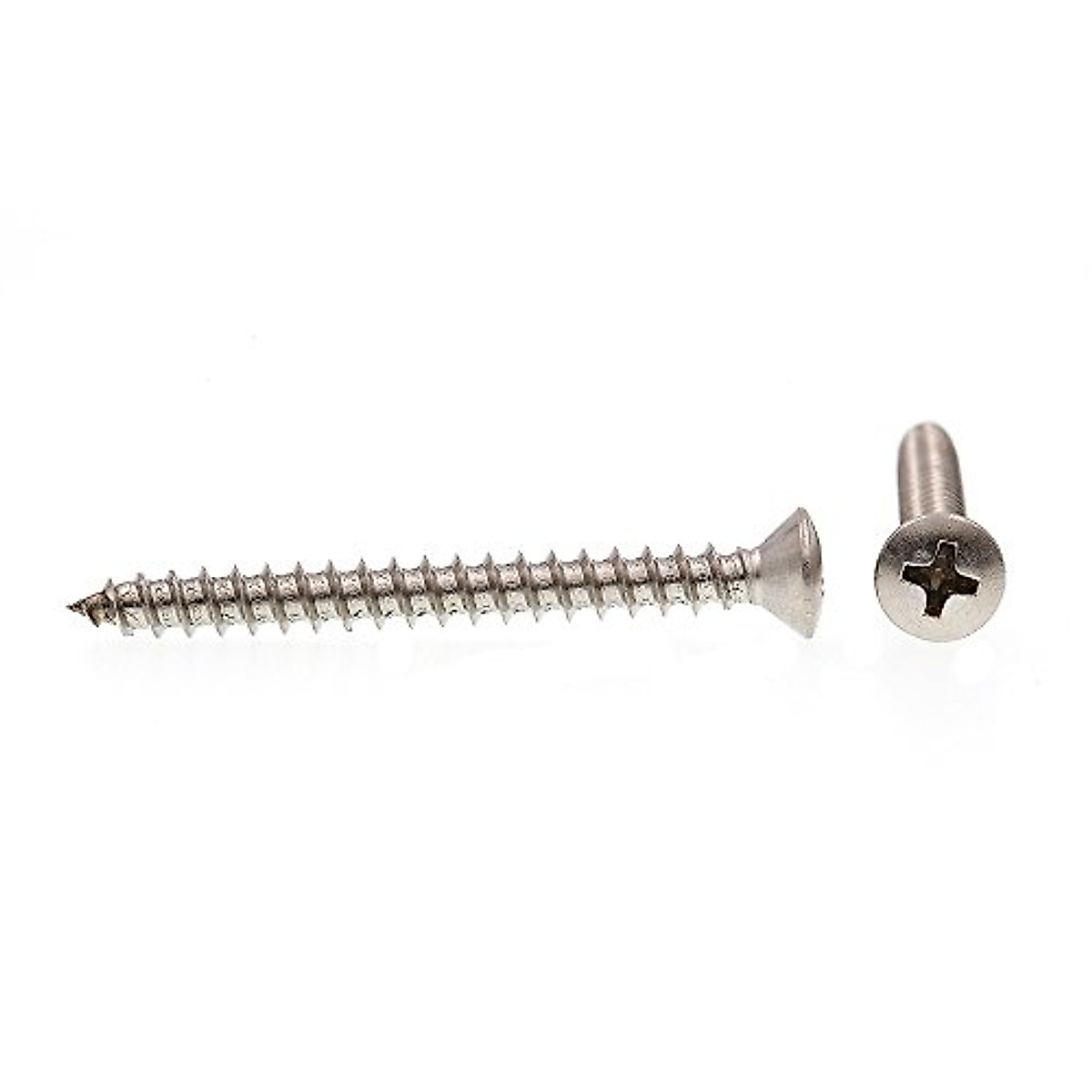 Prime-Line 9023293 Sheet Metal Screw, Self-Tapping, Oval Head Phillips, #10 X 2 in, Grade 18-8 Stainless Steel, Pack of 100