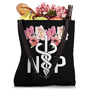 NP Flowers | Nursing Student Nurse Practitioner Graduation Tote Bag