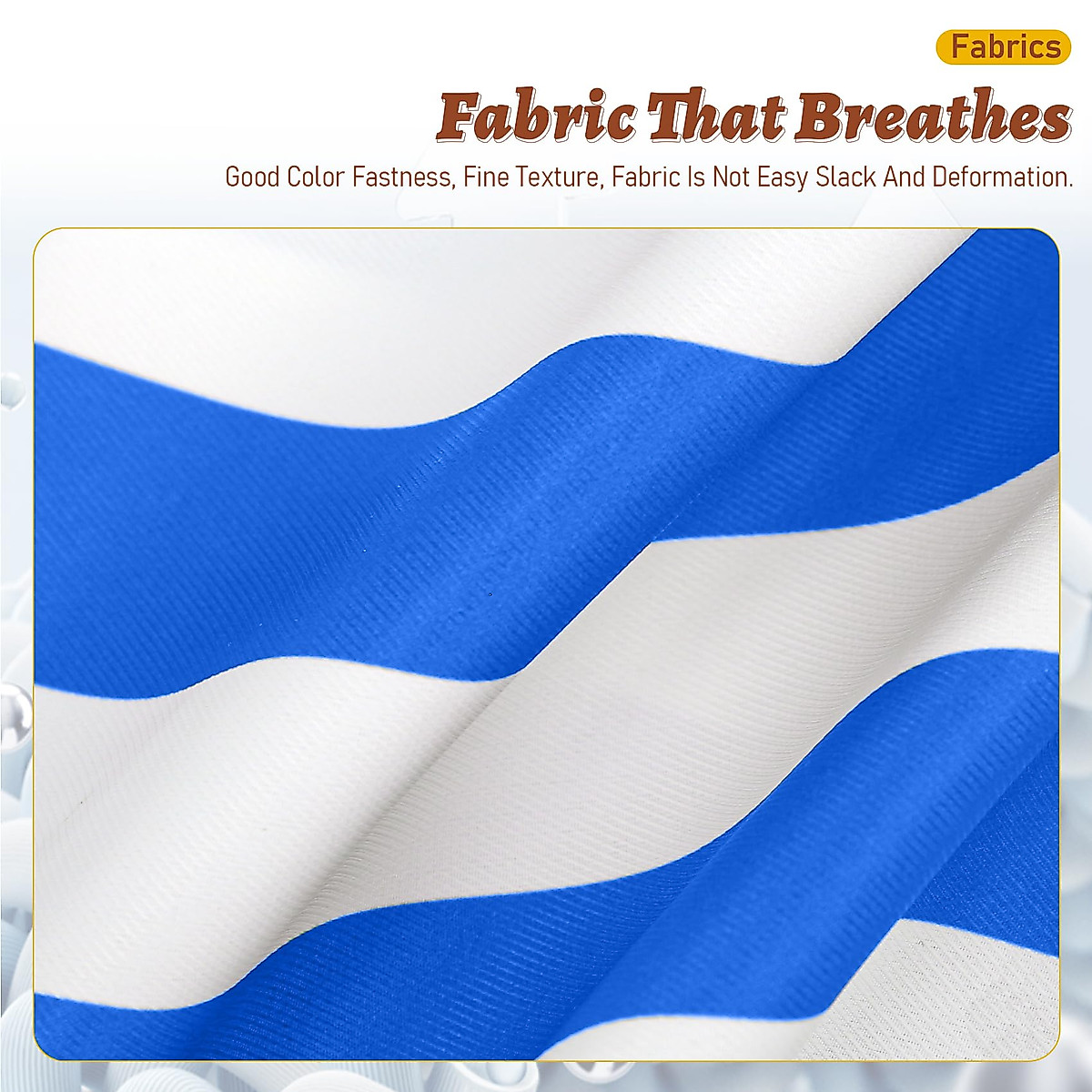 Focuprodu Bench Cushion 45 Inch, Patio Furniture Cushions, Non-silp Durable Window Seat Cushions, Personalized Custom Furniture Bench Cushions.(45x18x2.5, Blue Stripes)