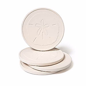 CoasterStone Absorbent Sand Dollar Drink Coasters