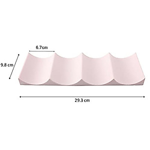 Creative Fridge Monkey Mat Refrigerator Organizer - Elegant and Modern Wine Rack Table Top Wine Storage Stacks Cans and Bottles for Easy Storage (Milky White)