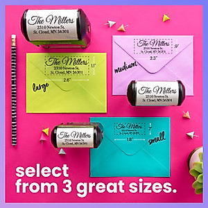 Custom Stamp - Return Address Stamp - Self Inking Stamp Design 4