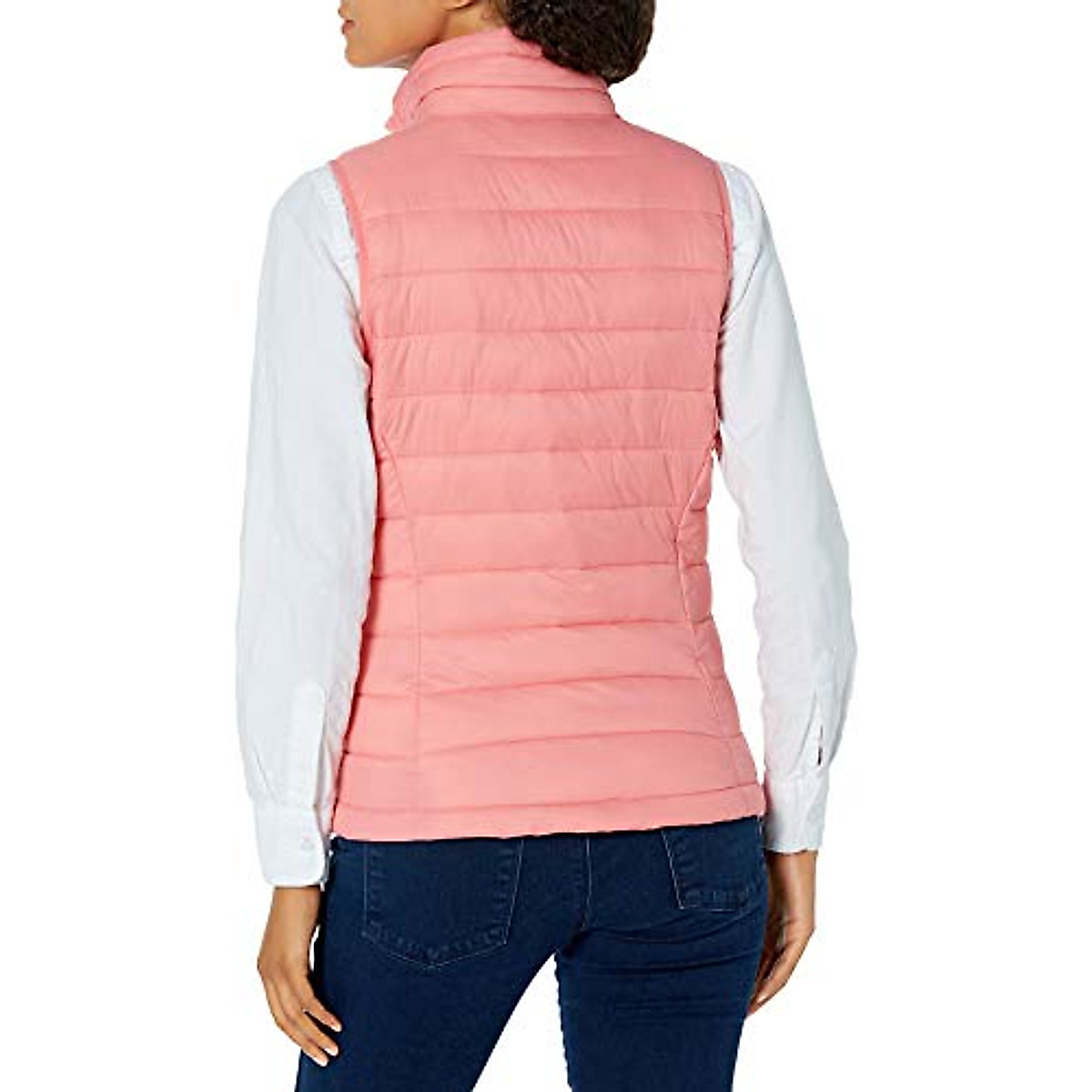 Amazon Essentials Women's Lightweight Water-Resistant Packable Puffer Vest, Pink, X-Large