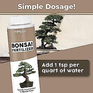 Bonsai Fertilizer for All Bonsai Trees, Great for Root Soaks, Liquid Plant Food 8 oz (250mL)