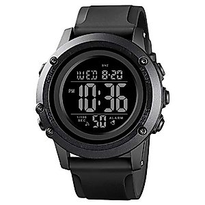 CKE Men's Digital Sports Watch Large Face Waterproof Wrist Watches for Men with Stopwatch Alarm LED Back Light