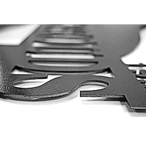 Personalized Last Name Sign - Custom Metal Name Sign - Split Letter Monogram Door Metal Hanger Wall Art - Indoor / Outdoor Wedding Gift ideas- 5 Sizes, 13 Colors Available - MADE IN THE USA