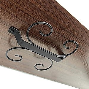Taidda Wine Glasses Rack, European Style Under Cabinet Wine Glass Holder Stemware Rack Glass Storage Hanger Iron Hanging Shelf with 4 Hooks Organizer for Home Kitchen Bar Decor, 7.1X6.7In, Black